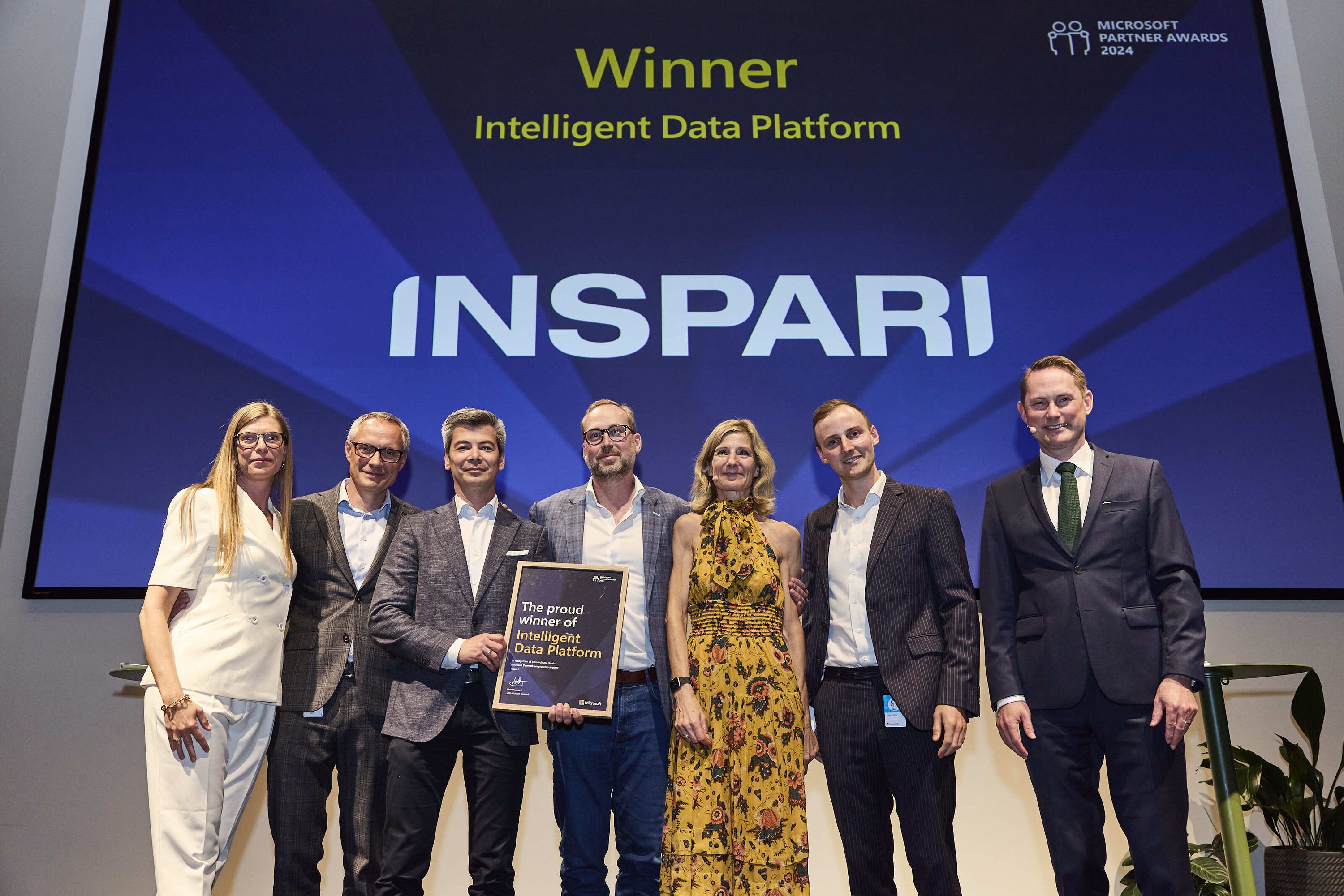 Inspari vinder årets Microsoft Partner Intelligent Data Platform 2024